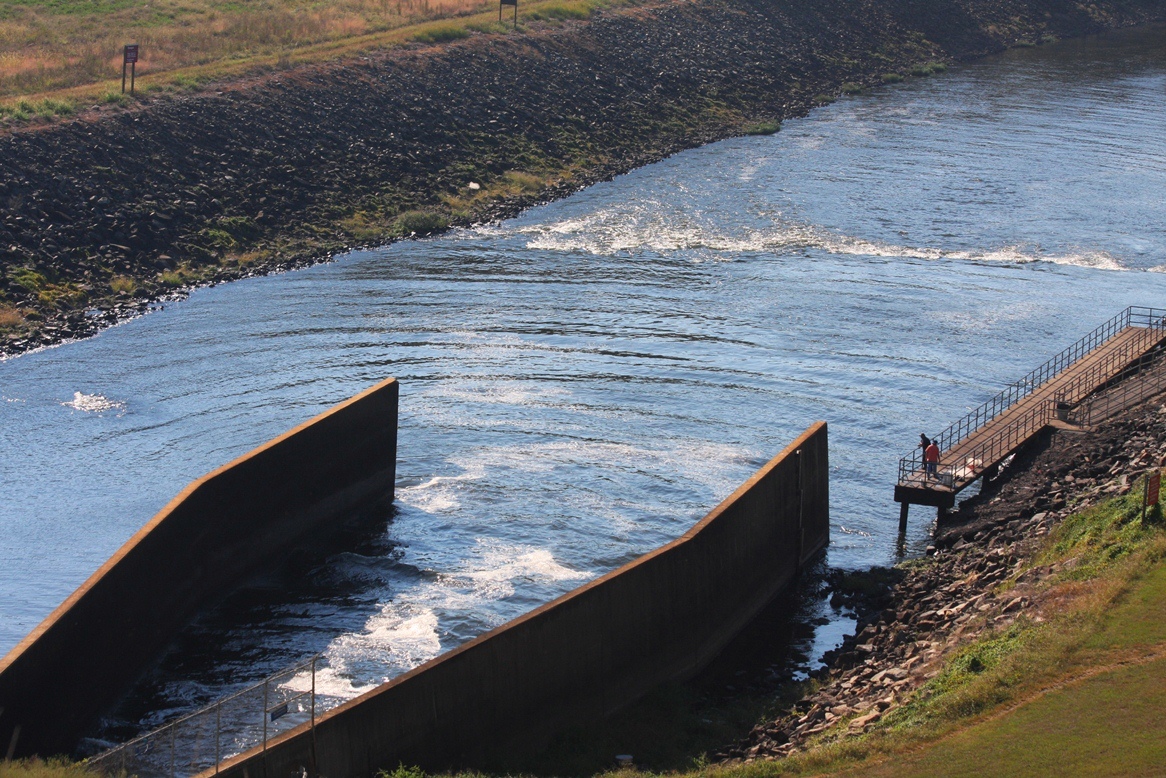 Jordan Lake Dam area